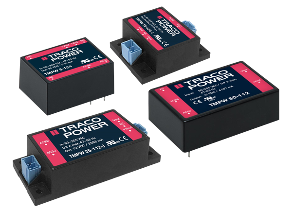 TMPW Encapsulated AC/DC Power Supply - TRACO | Mouser